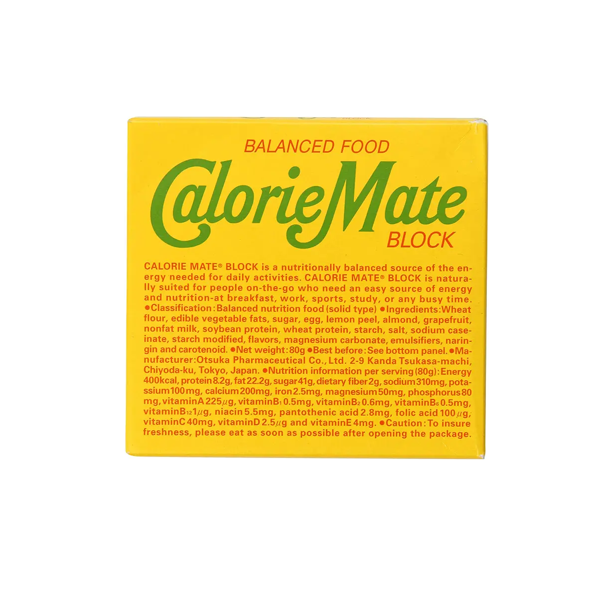 Otsuka Calorie Mate | Nijiya Online Store - Japanese grocery and more